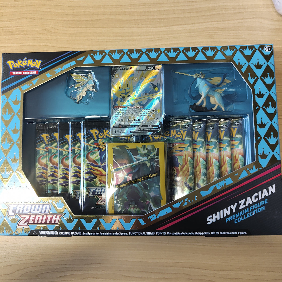 Pokemon TCG Crown Zenith Shiny Zacian Premium Figure Collection – Shields Stamps & Coins