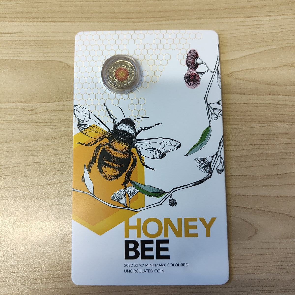 2022 Royal Australian Mint $2 Coloured Honey Bee Mint Roll and Carded – Shields Stamps & Coins