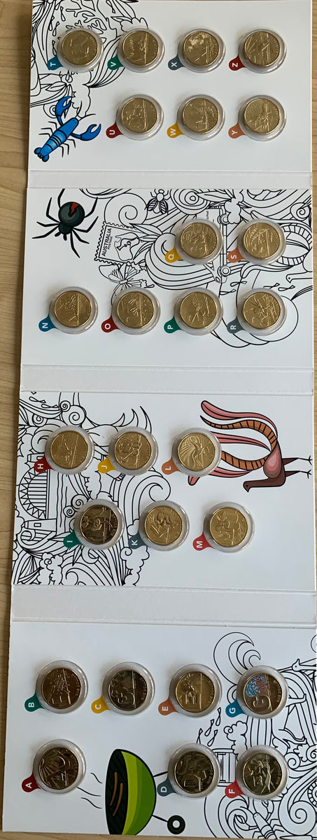 Australia 2021 Royal Australian Mint $1 Great Aussie Coin Hunt 2 Set o ...