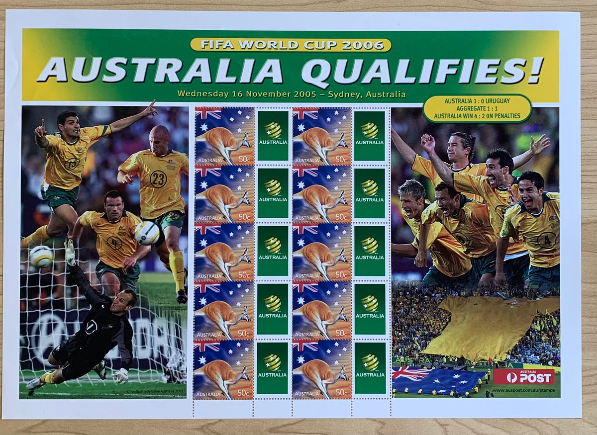2006 50c FIFA World Cup "Australia Qualifiers" stamp sheet – Shields ...