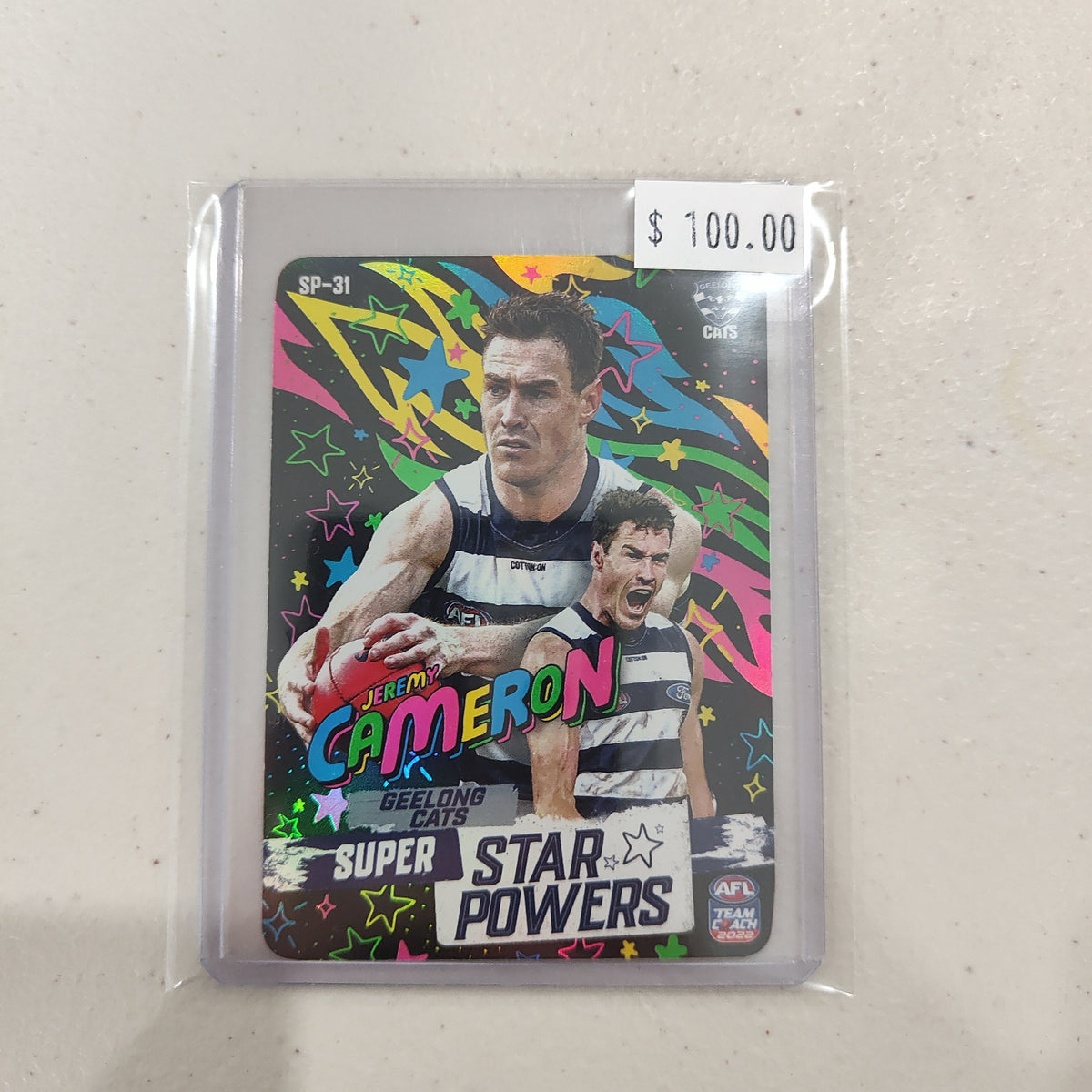 2022 Teamcoach Super Star Powers Neon Jeremy Cameron Geelong SP-31 ...