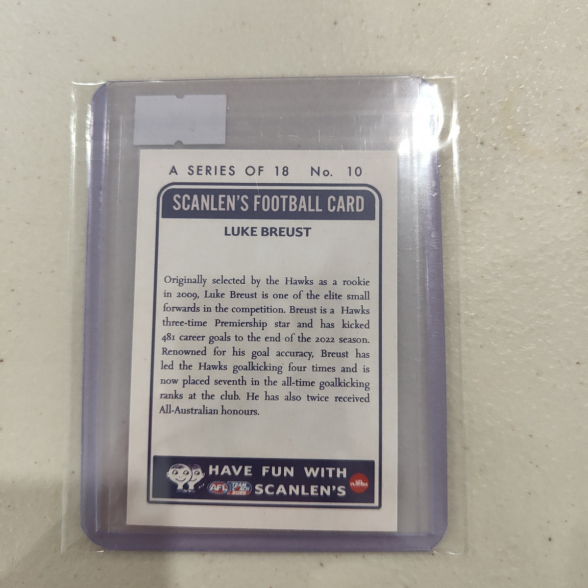 2023 Teamcoach Scanlens Retro Luke Breust Hawthorn – Shields Stamps & Coins
