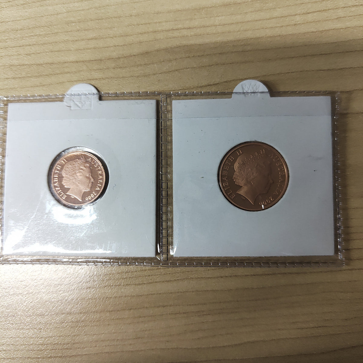 2006 Australian Proof Pair One Cent 1c Two Cent 2c – Shields Stamps & Coins