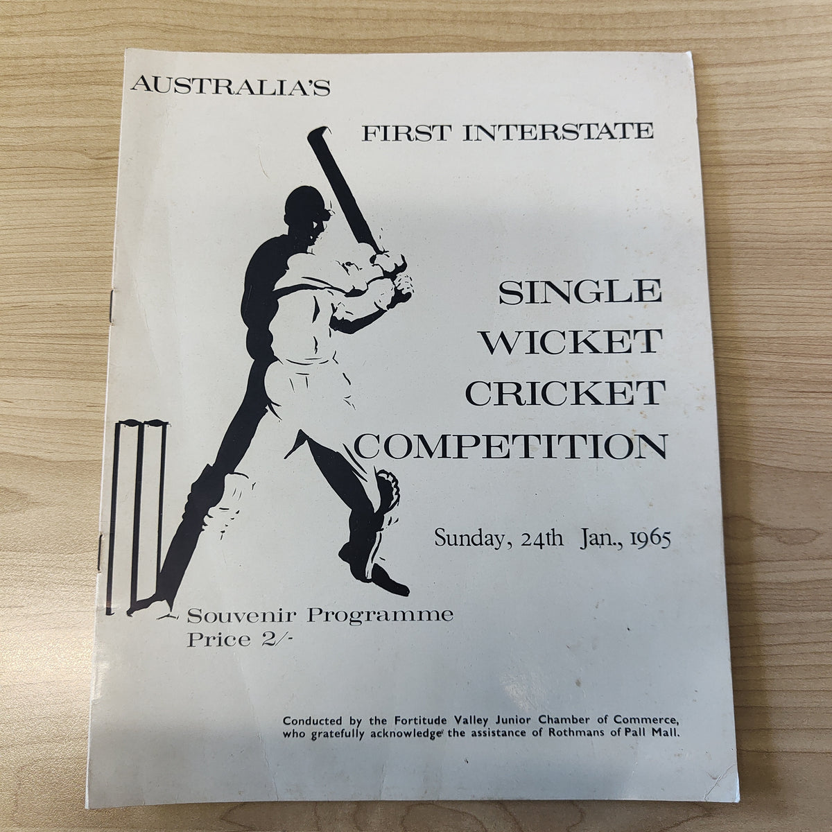 Cricket 1965 Australia, First Interstate Single Wicket Cricket Competi ...