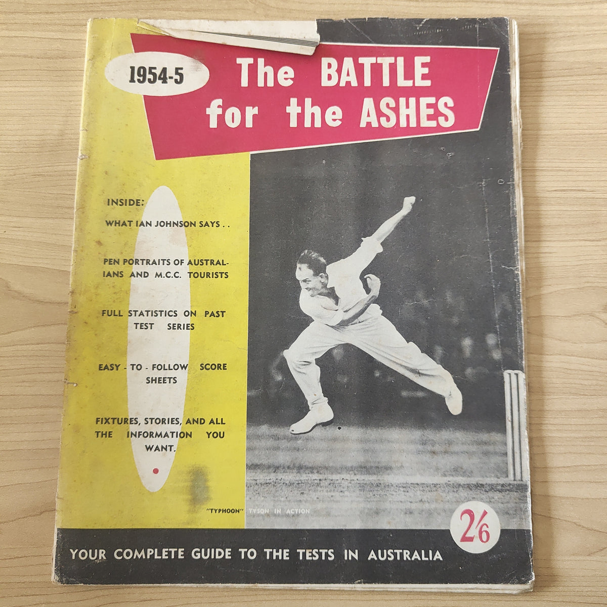 Cricket 1954-55 Argus The Battle For The Ashes Cricket Magazine ...