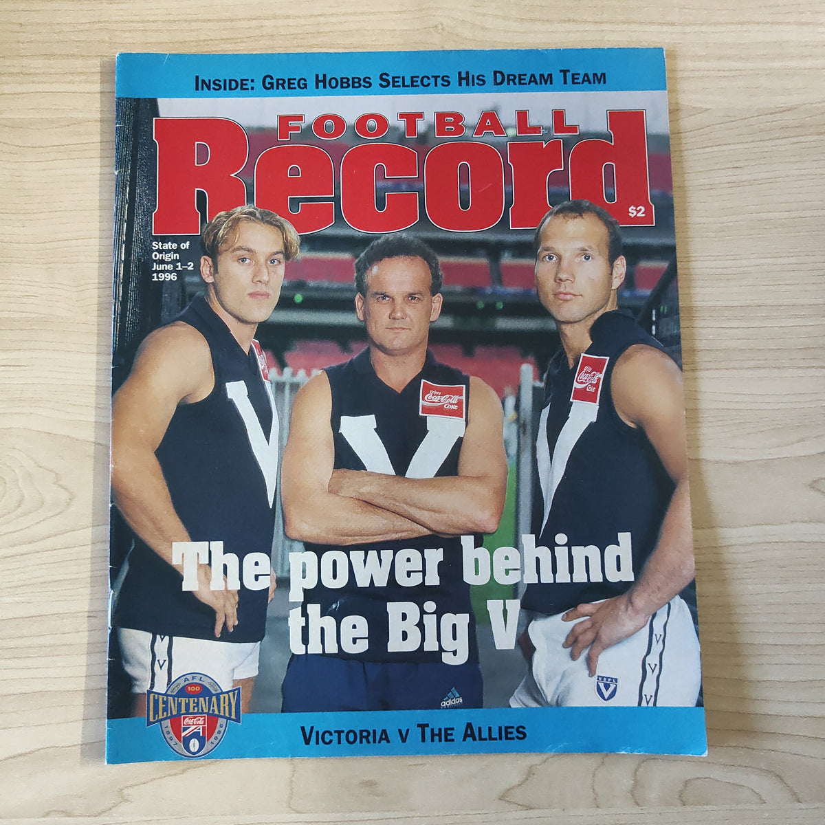 1996 June 1/2 Victoria v The Allies AFL Football Final State of Origin ...