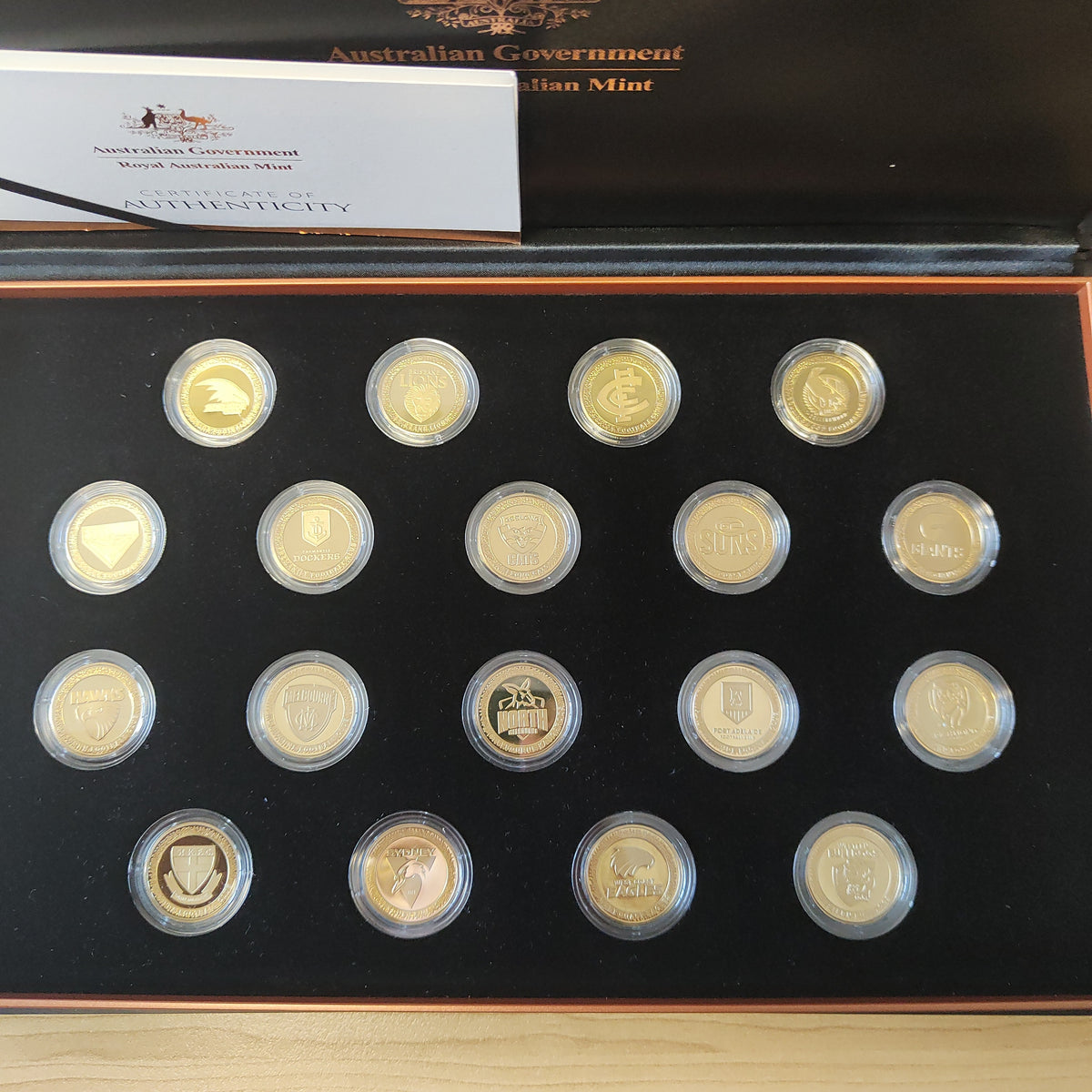 2023 Royal Australian Mint $1 Australian Football League AFL Proof Coi ...