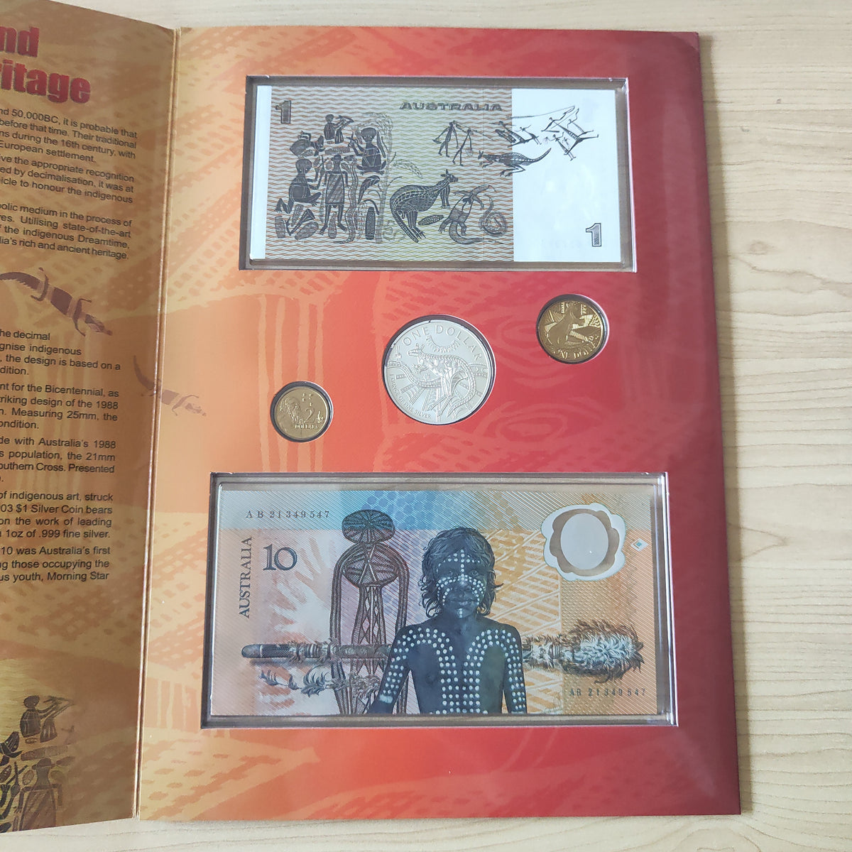 Sherwood Indigenous Australia Coin and Note Portfolio with 1oz Silver ...