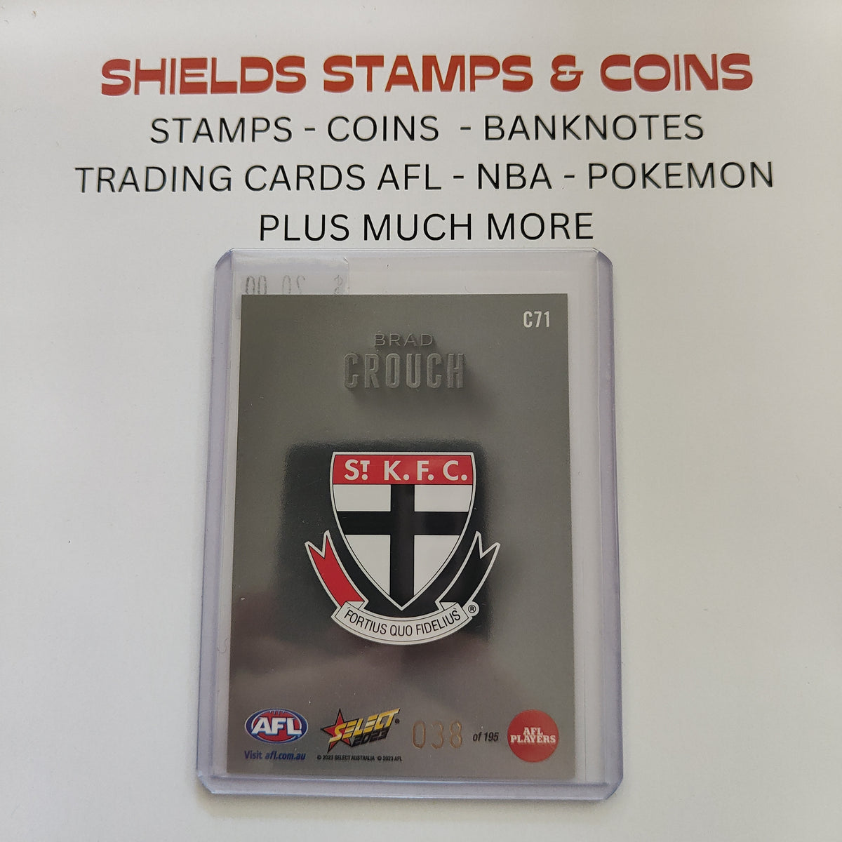 2023 Select Footy Stars Carbon Brad Crouch St Kilda 038/195 – Shields ...