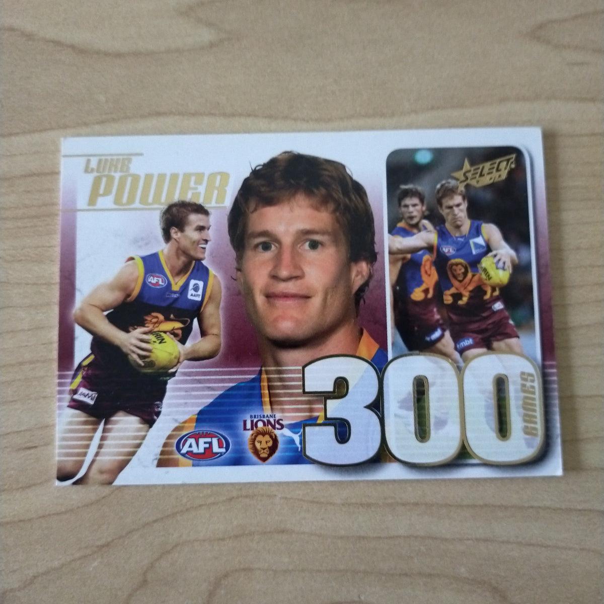 2013 Select 300 Game Case Card Luke Power Brisbane – Shields Stamps & Coins