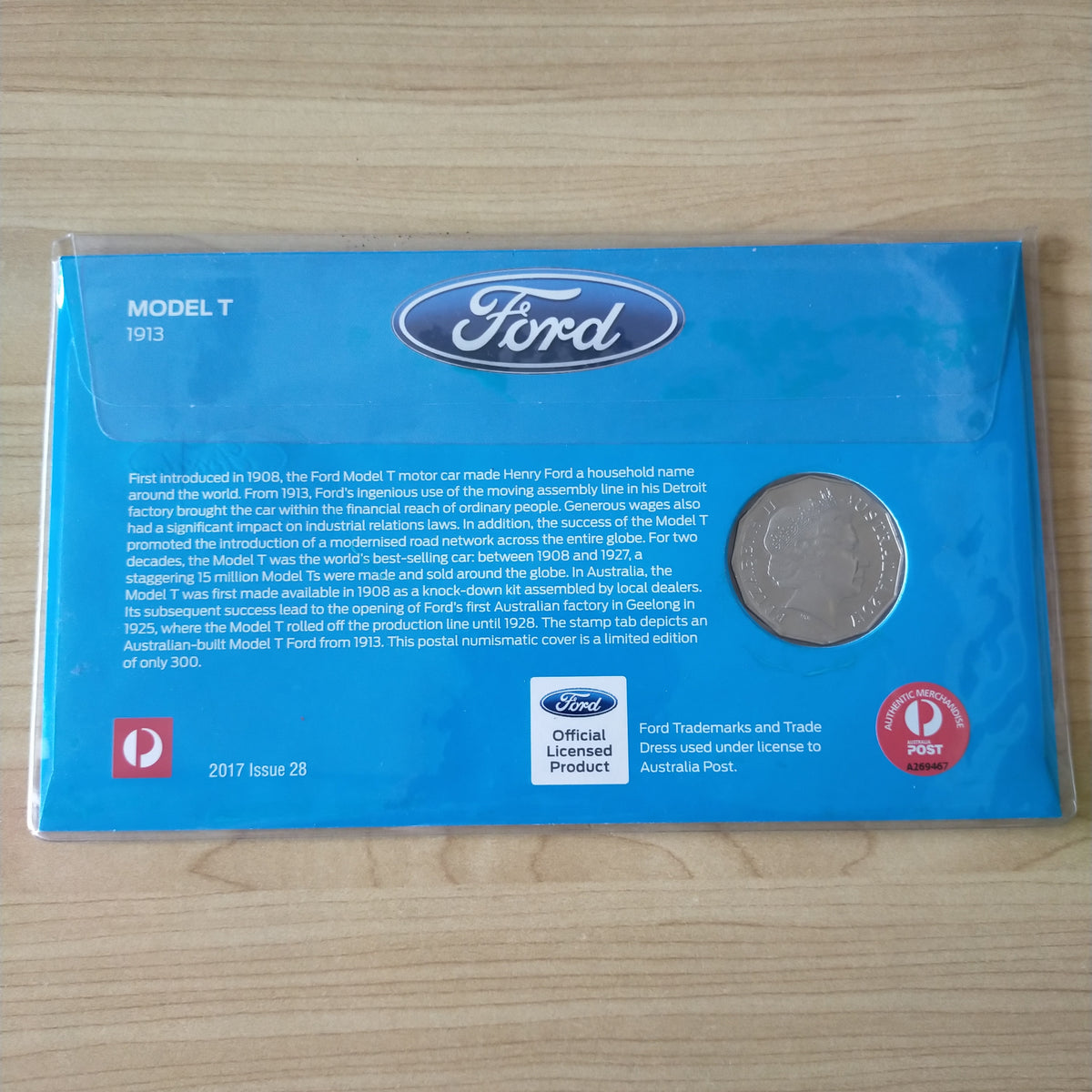 2017 50c Ford 1931 Model T Limited Edition PNC 251/300 – Shields Stamps ...