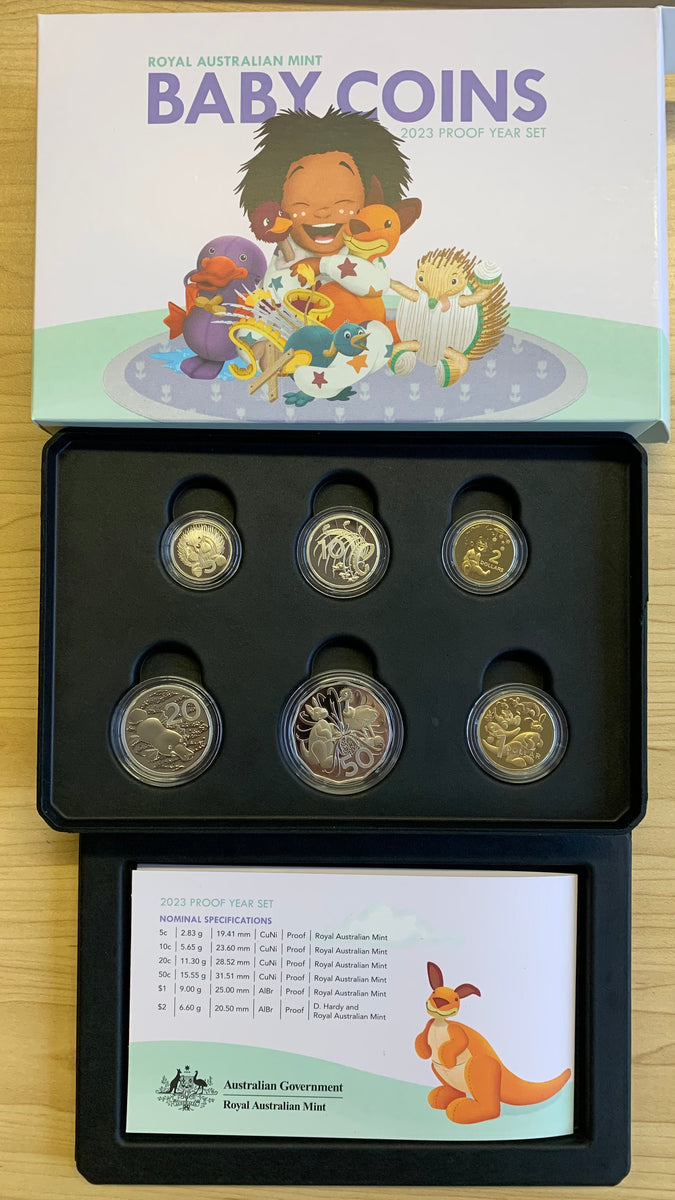 Australia 2023 Royal Australian Mint Baby Proof Set – Shields Stamps ...