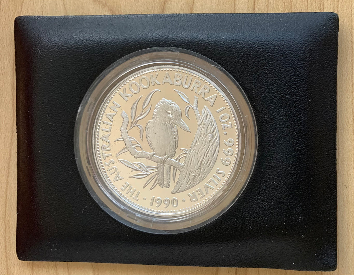 Australia 1990 Perth Mint $5 Kookaburra 1oz Silver Proof Coin – Shields ...