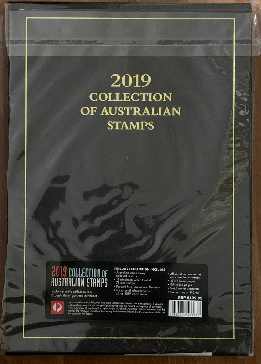Australia Post 2019 Year Album. Executive Leather – Shields Stamps & Coins