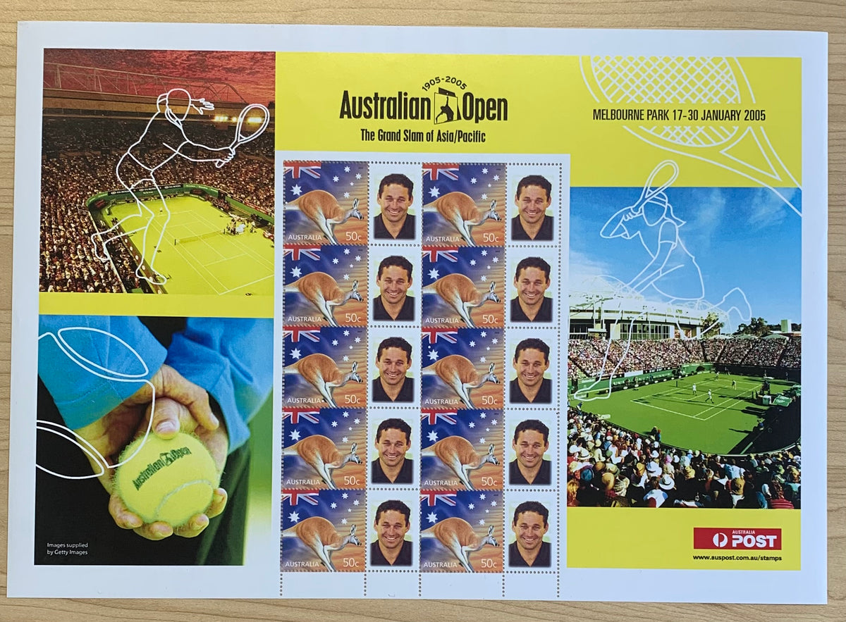 Australia Post Souvenir Sheet Australian Open 2005 – Shields Stamps & Coins
