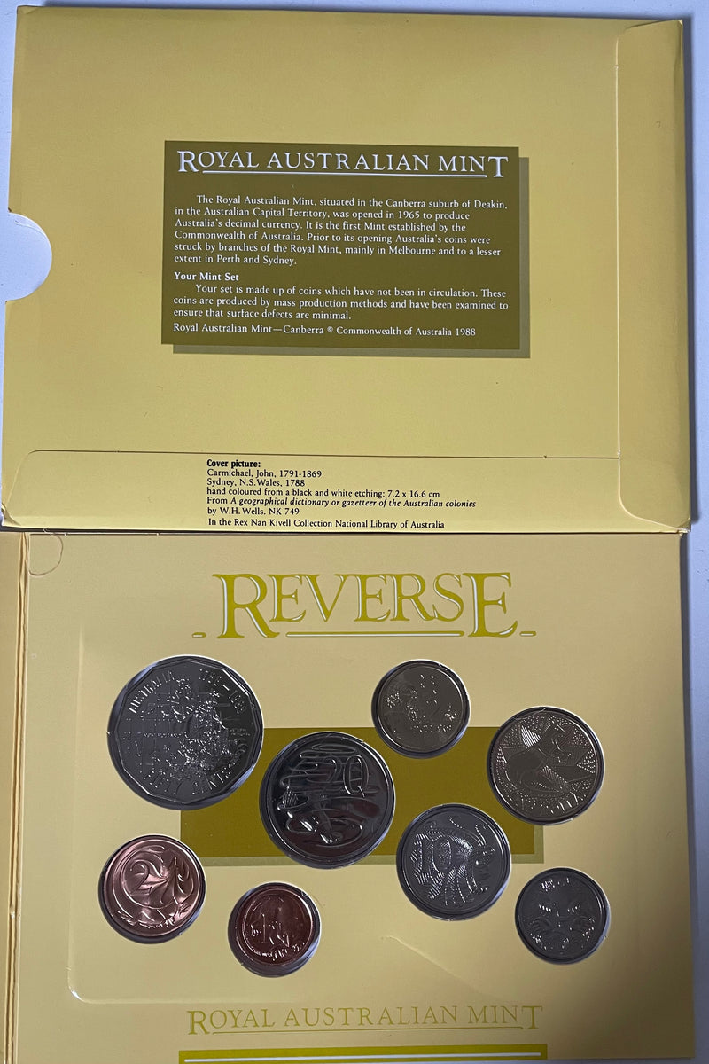 Australia 1988 Royal Australian Mint Uncirculated Coin Set – Shields ...