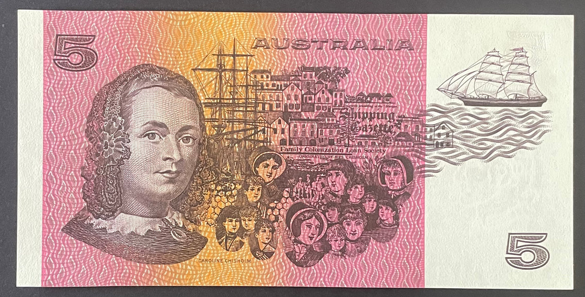 R213 1991 Australia $5 Fraser Cole Five Dollars Banknote – Shields ...