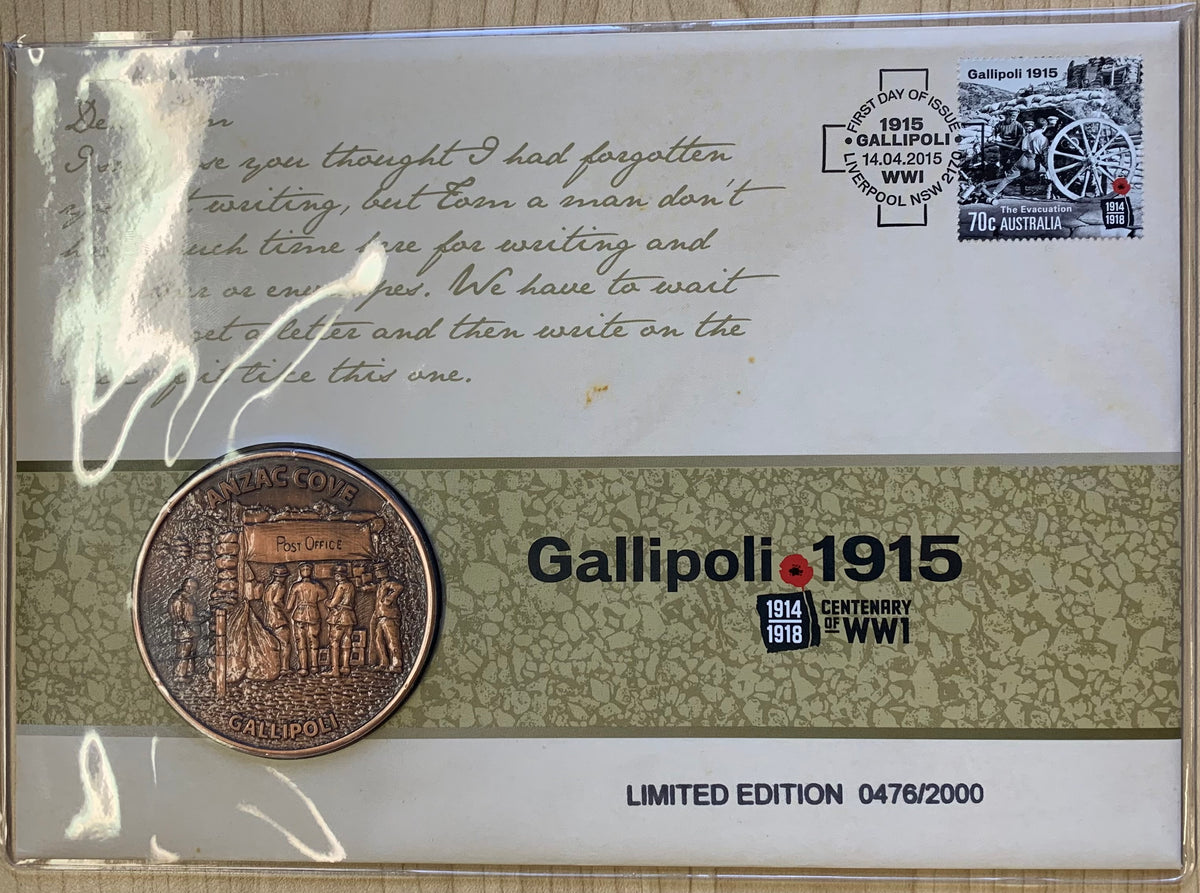 2015 Gallipoli PNC Medallion Limited Edition 476/2000 – Shields Stamps ...