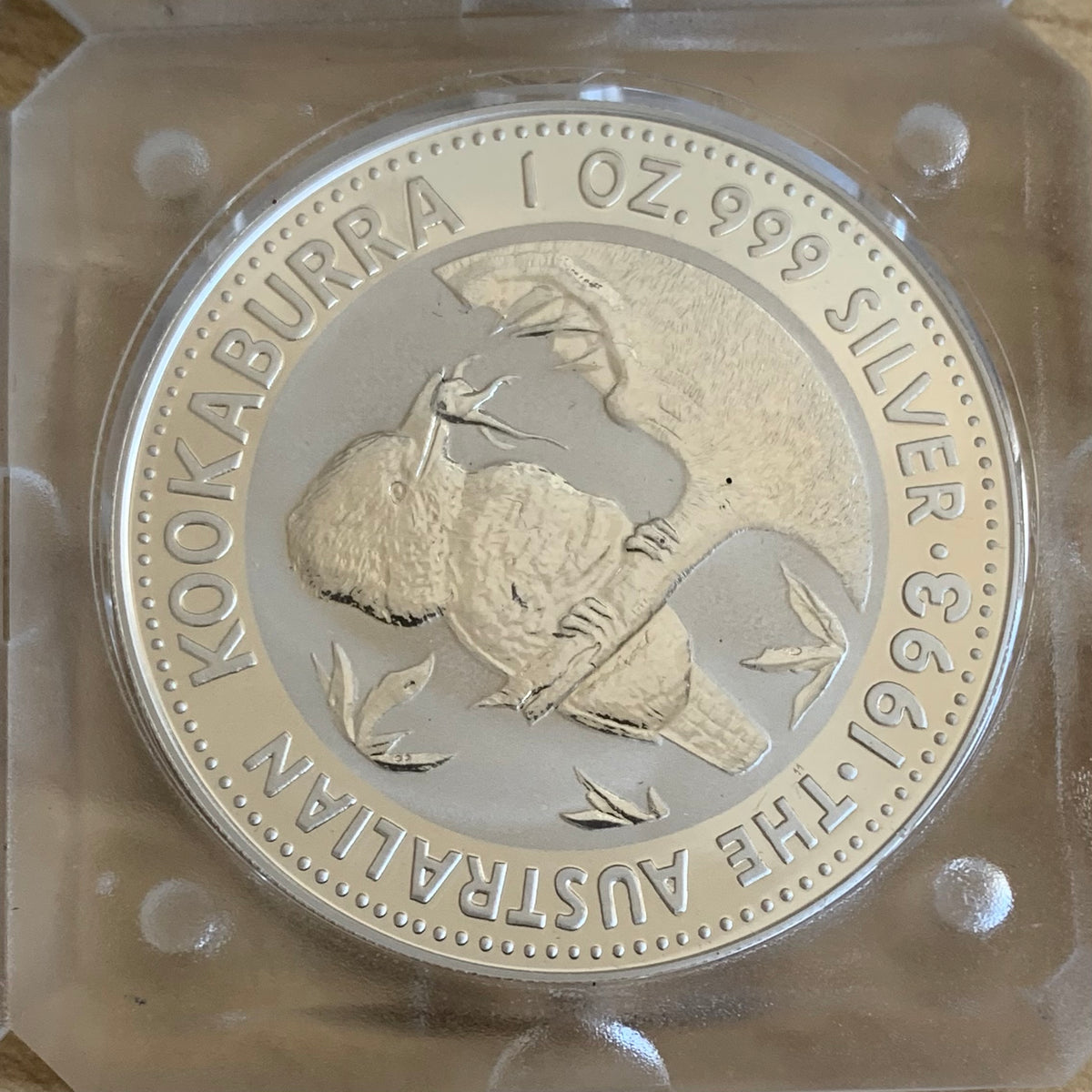 Australia 1993 Perth Mint $1 Kookaburra 1oz Silver Uncirculated Coin ...