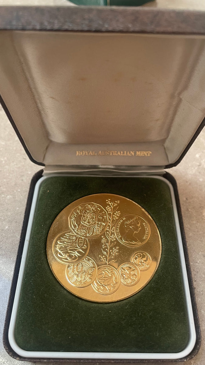 Australia 1969 The Royal Australian Mint Canberra Decimal Coinage Meda ...
