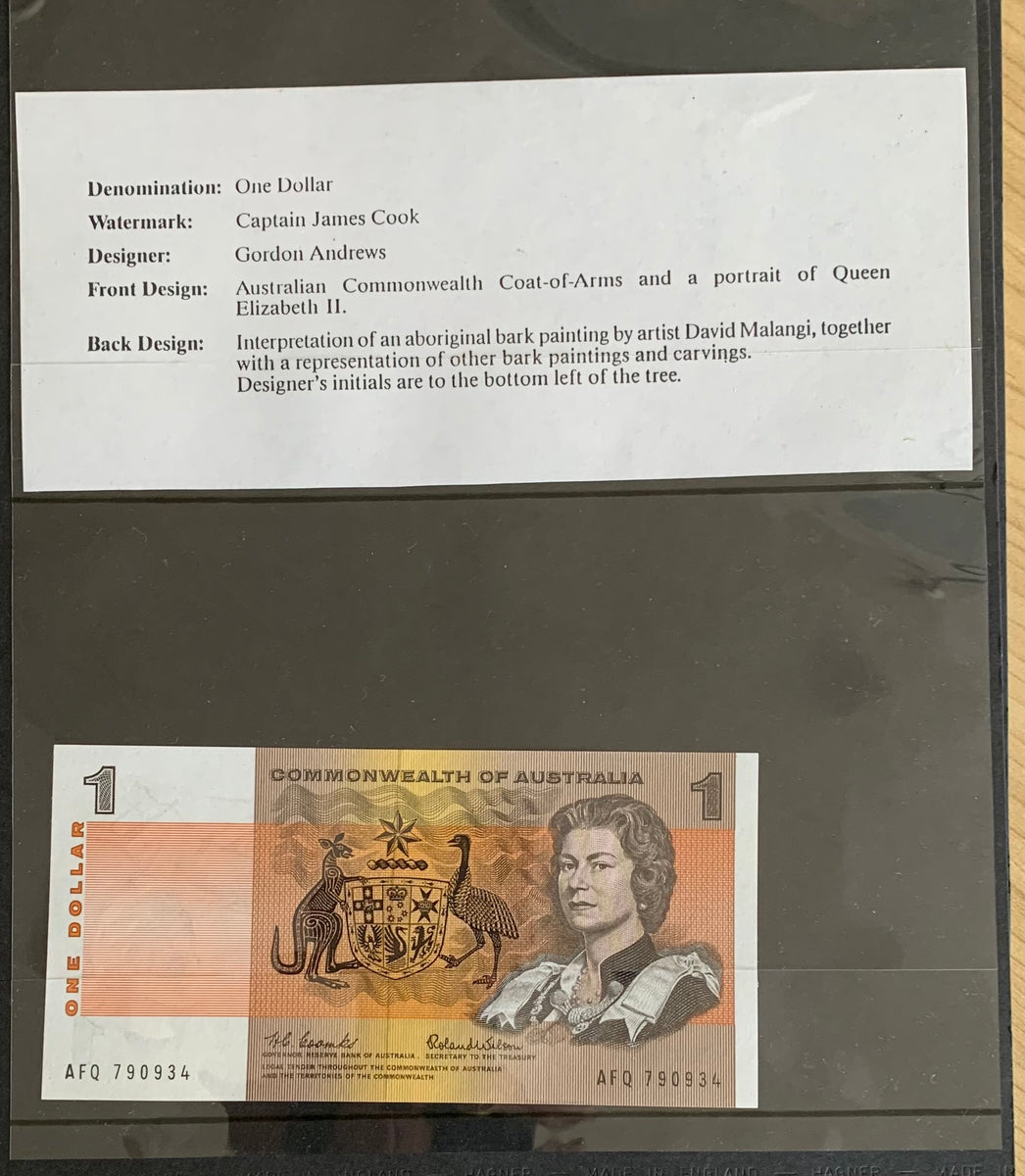 Australia 1966 Sherwood 1st Set of Decimal Australian Banknotes uncirc ...