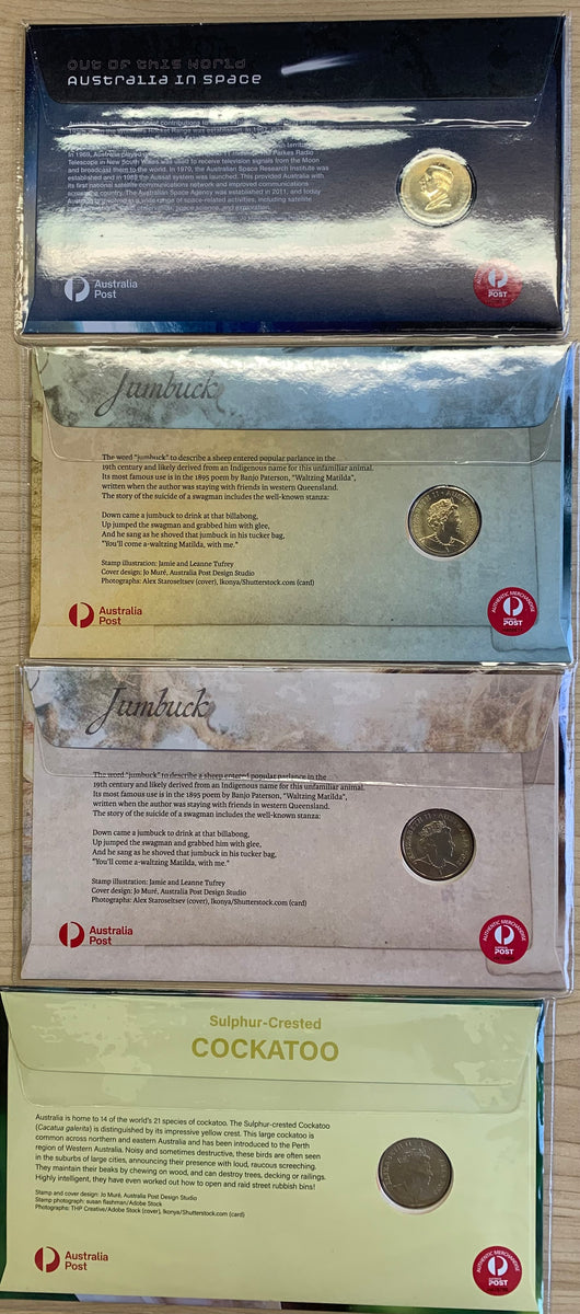 Australia 2024 $1 Perth Stamp & Coin Show limited edition set of 4 PNC ...