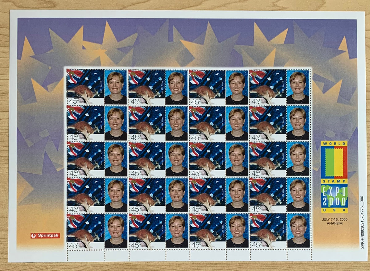 Australia 2000 45c Personalised SES Stamp Sheet. Limited edition ...
