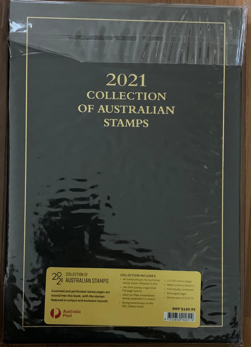 Australia Post 2021 Year Album. Executive Leather – Shields Stamps & Coins