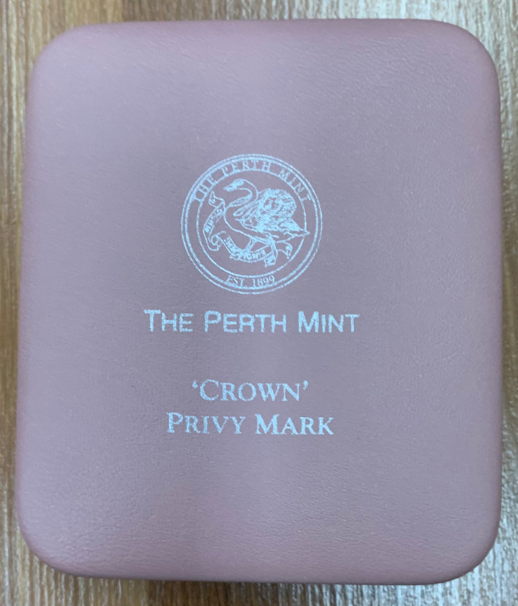 Australia 1997 Perth Mint "Crown" Privy Mark Kookaburra 2oz .999 Silve ...
