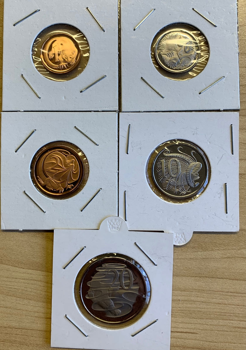 Australia 1966 Royal Australian Mint Proof Year Coin Set Light Blue Ca ...