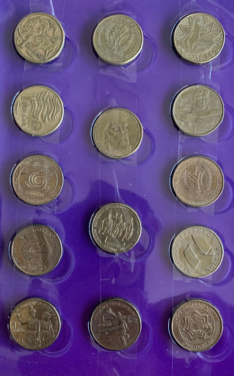 Australia 1984 - 2007 $1 One Dollar Ashton Scholastic Coin Collection ...