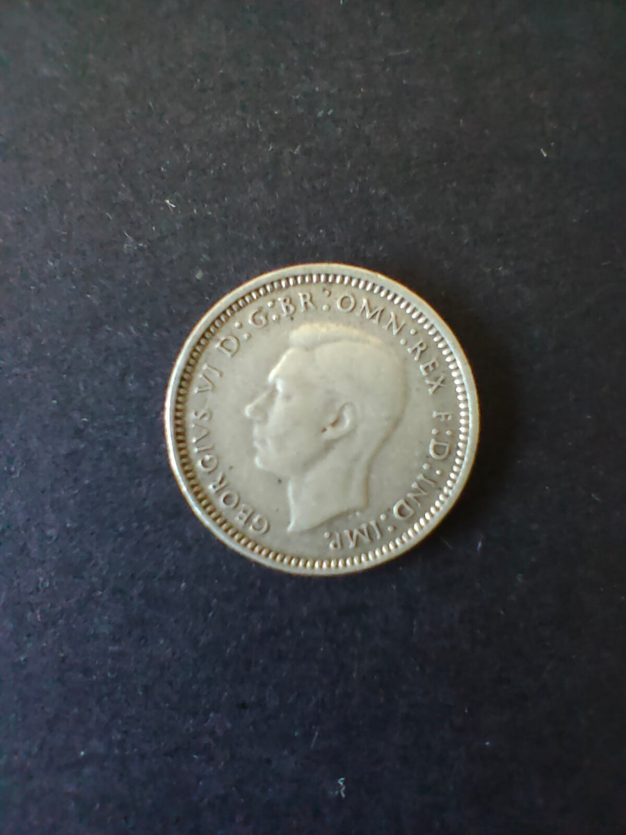 Australia 1940 3d Threepence Silver Coin Fine Condition – Shields ...