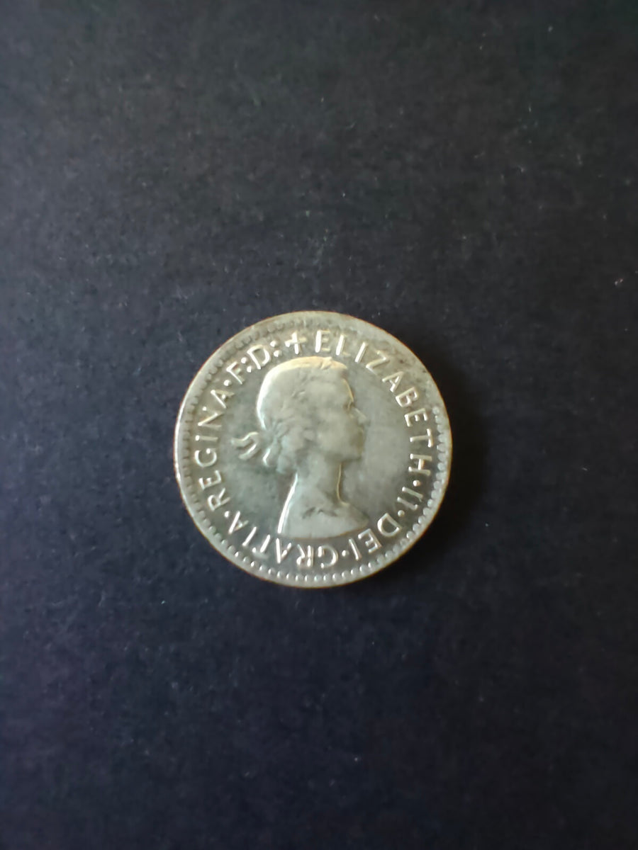 Australia 1957 3d Threepence Silver Coin Very Fine Condition – Shields ...