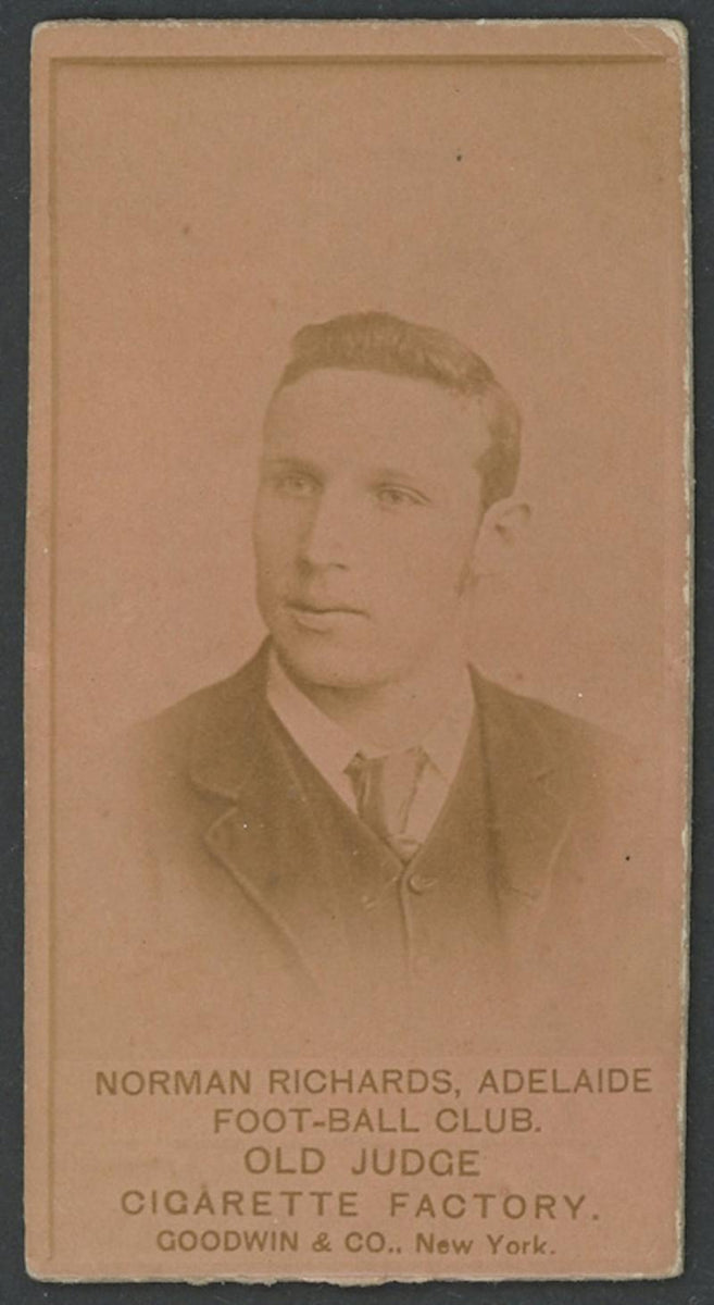 1887-89 Australian Football Card Old Judge Cigarettes Norman Richards ...