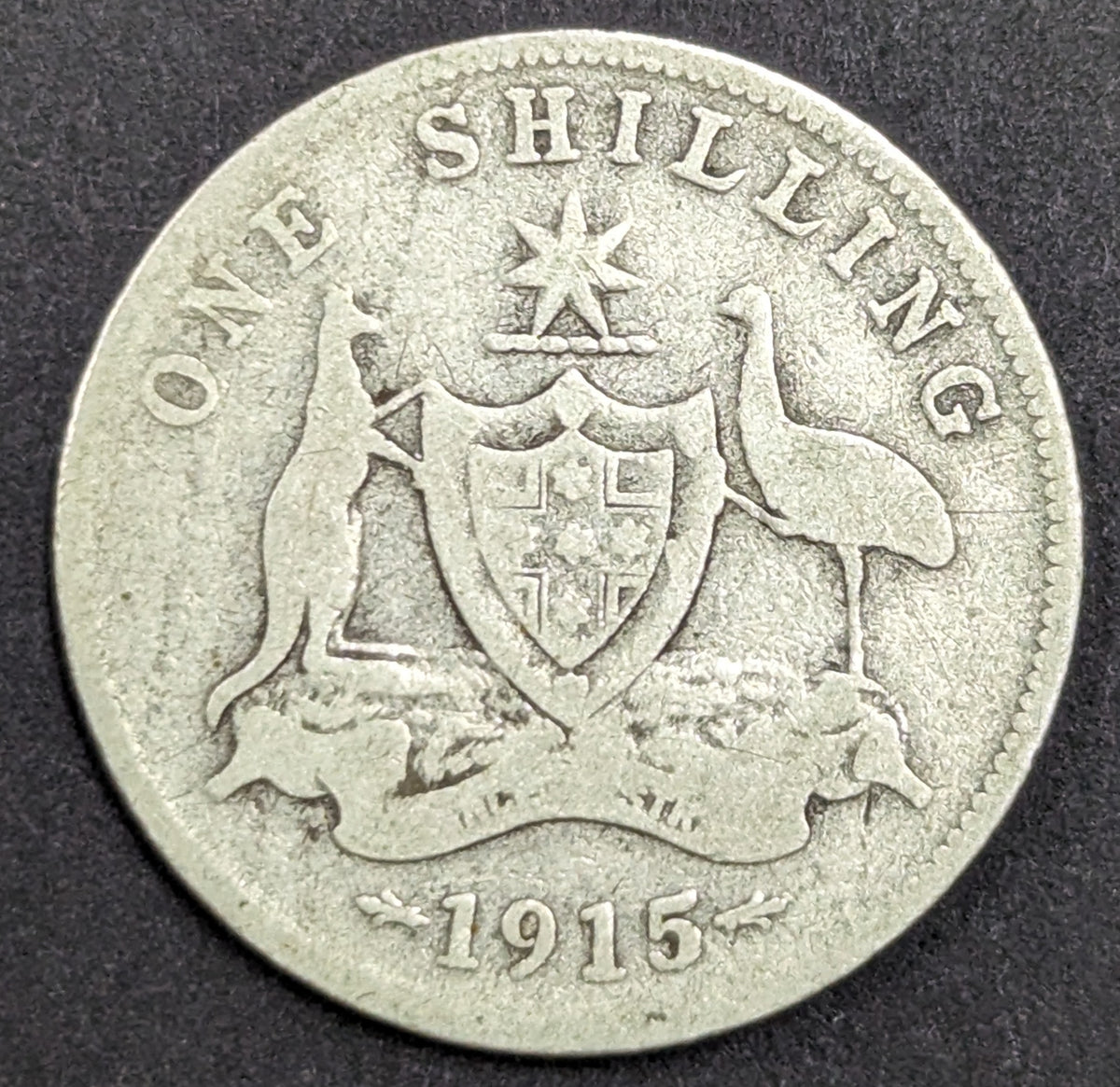 Australia 1915 1/- One Shilling Silver Coin Very Good Condition ...