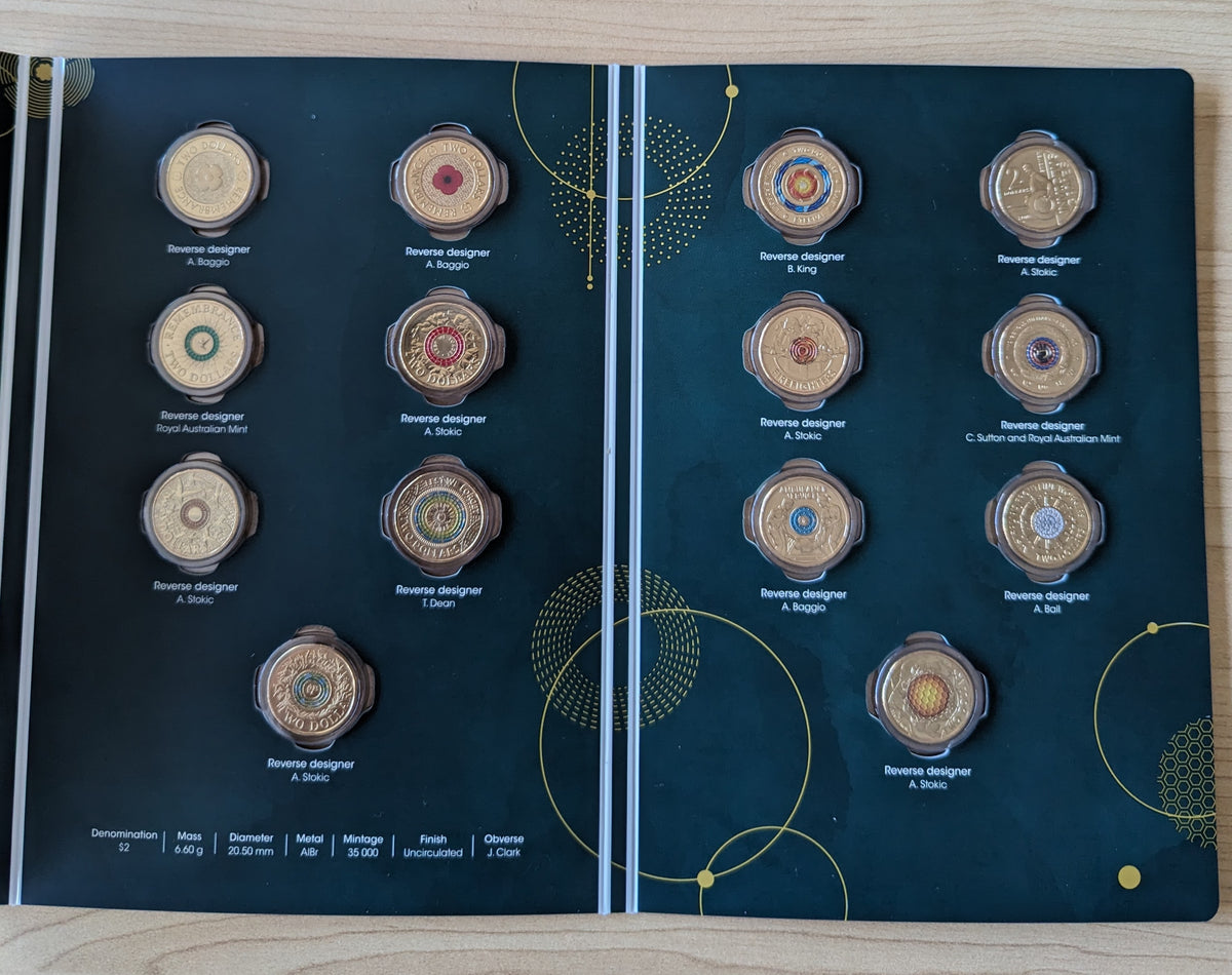 Australia 2023 RAM $2 35th Anniversary of Two Dollar Coin Set of 14 ...