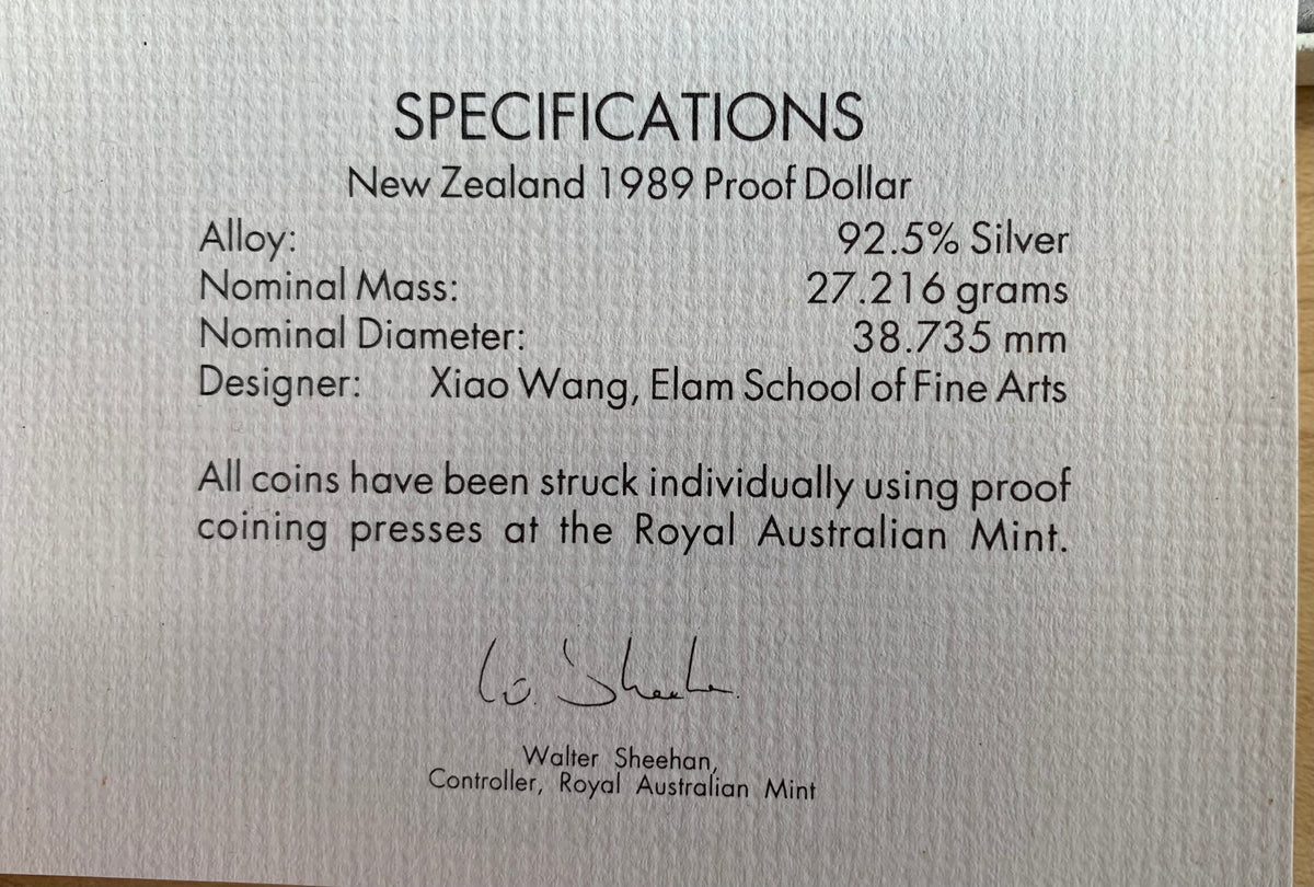 New Zealand 1990 Commonwealth Games Silver Proof Coin Set of 4 x $1 ...