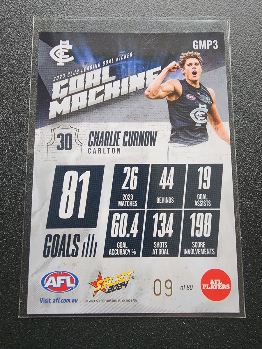 2024 AFL Select Goal Machine Charlie Curnow Carlton Coleman Medallist ...