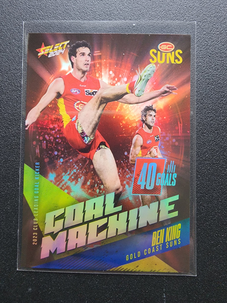2024 AFL Select Goal Machine Ben King Gold Coast LOW 9/80 – Shields ...