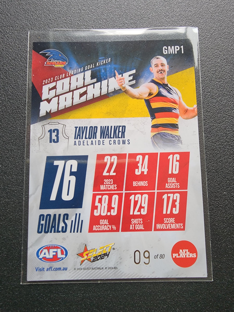 2024 AFL Select Goal Machine Taylor Walker Adelaide LOW 9/80 – Shields ...