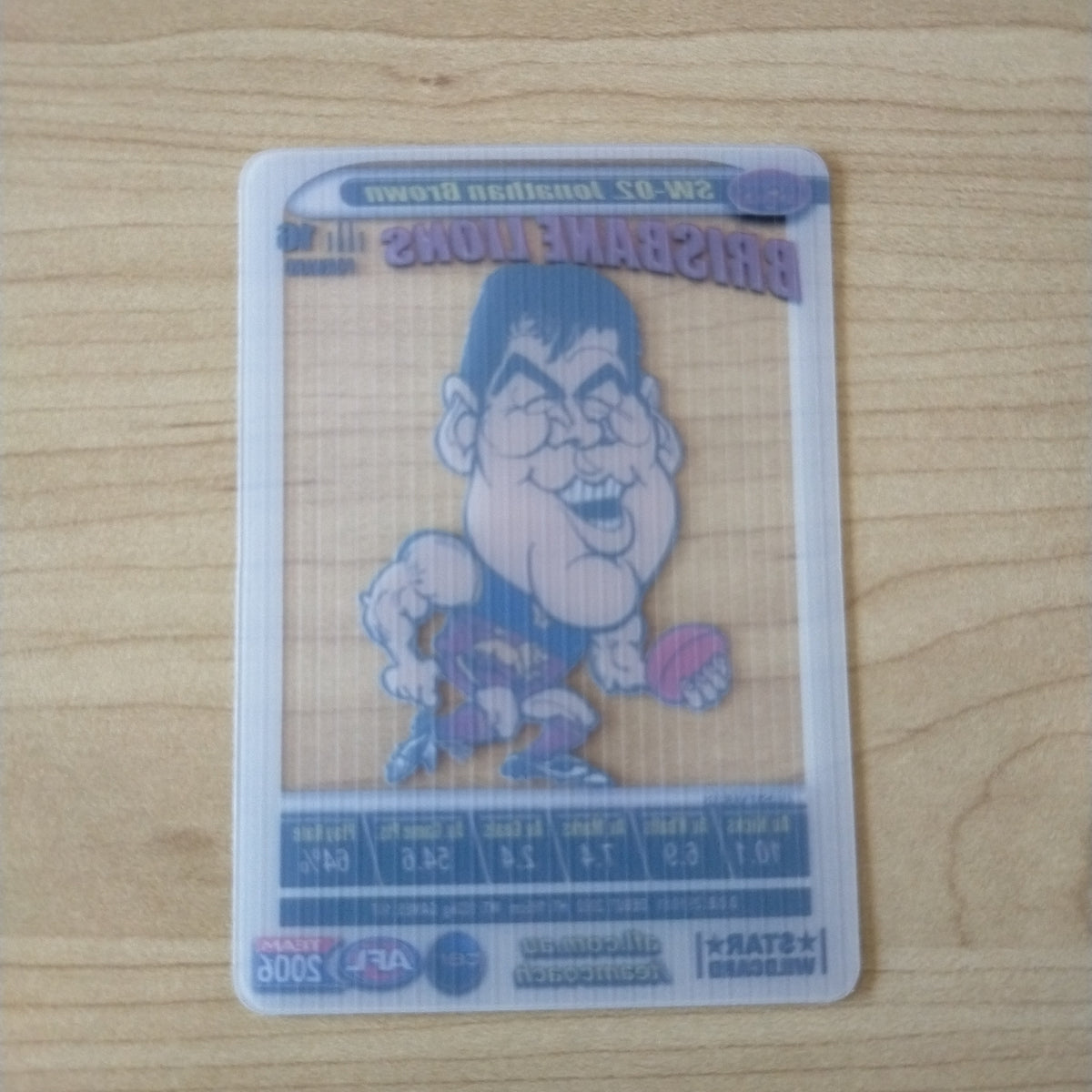 2006 Teamcoach Star Wildcard Jonathan Brown Brisbane SW-02 – Shields ...