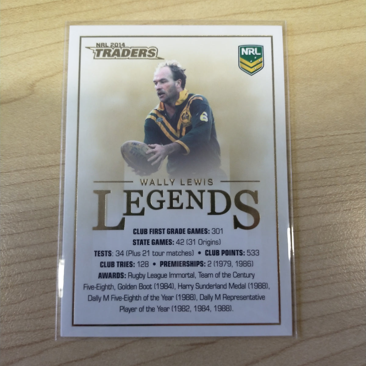 2014 NRL Trading Cards Legends Case Card Wally Lewis Brisbane Broncos ...