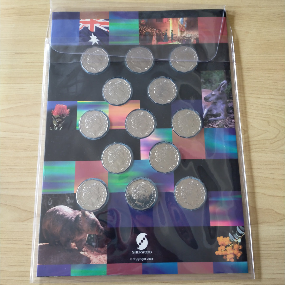 Sherwood 2001-2004 50c Fifty Cent Coin Collection In Folder – Shields ...