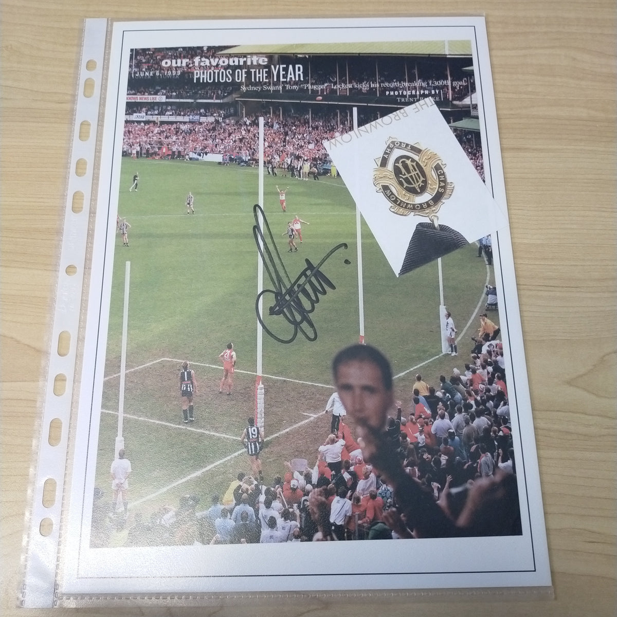 AFL VFL Sydney Swans Player Signature Tony Lockett – Shields Stamps & Coins