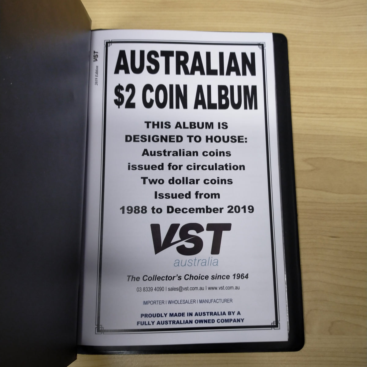 VST Australian $2 Coin Album 1988 To 2021 – Shields Stamps & Coins