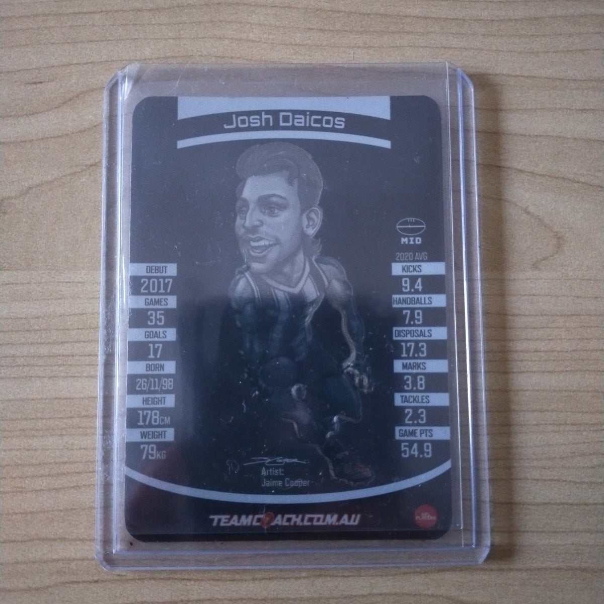 2021 Teamcoach Magic Wildcard Josh Daicos Collingwood – Shields Stamps ...