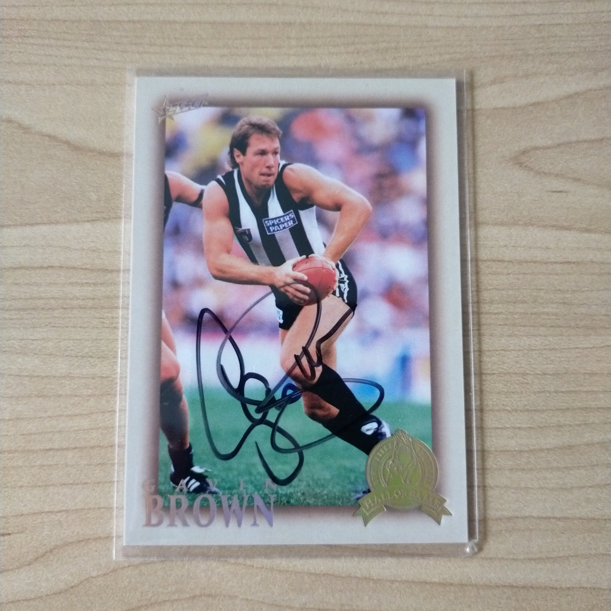 Select Hall of Fame Gavin Brown Collingwood Hand Signed Card – Shields ...