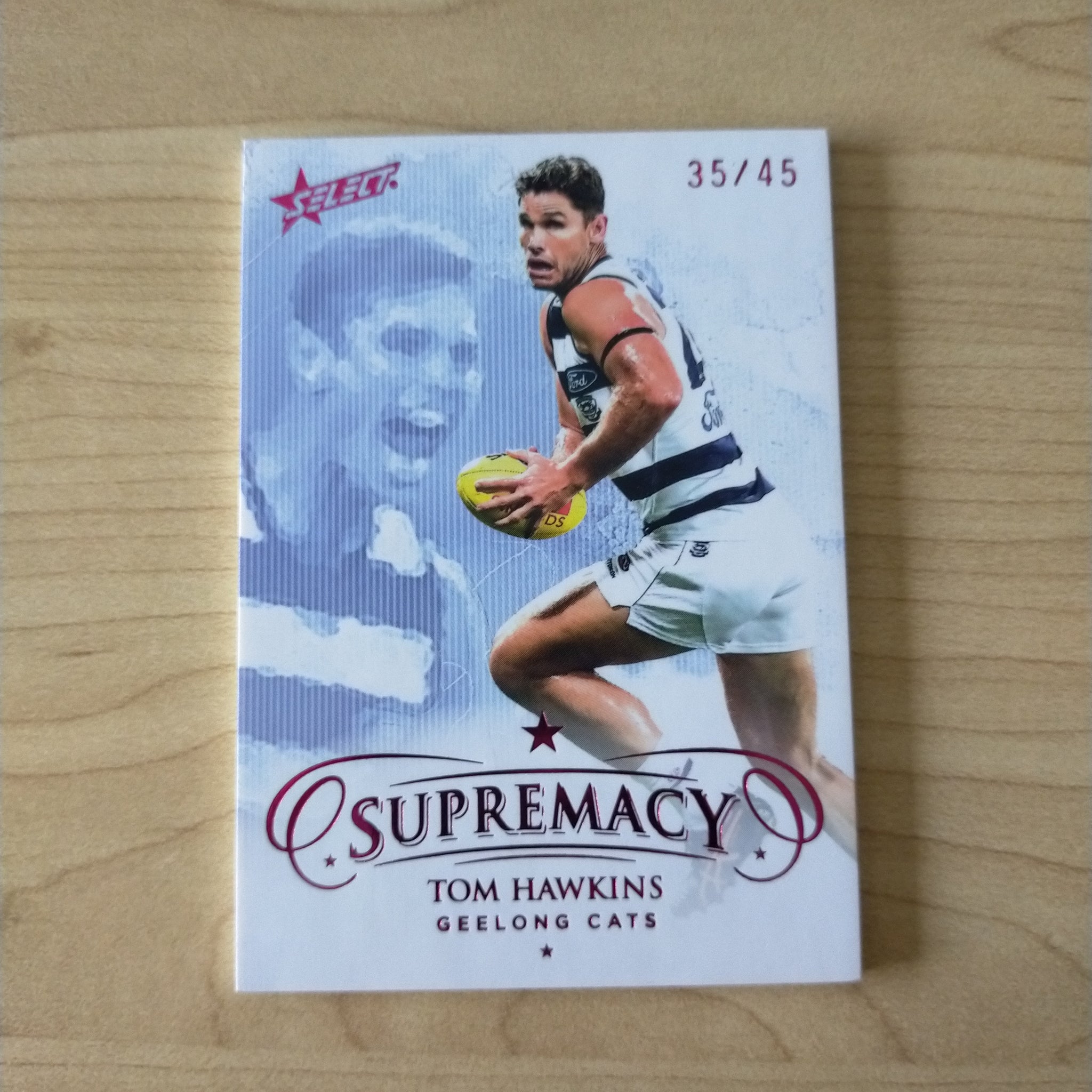 2021 Select Supremacy Red Base Card Tom Hawkins Geelong 35/45 – Shields ...