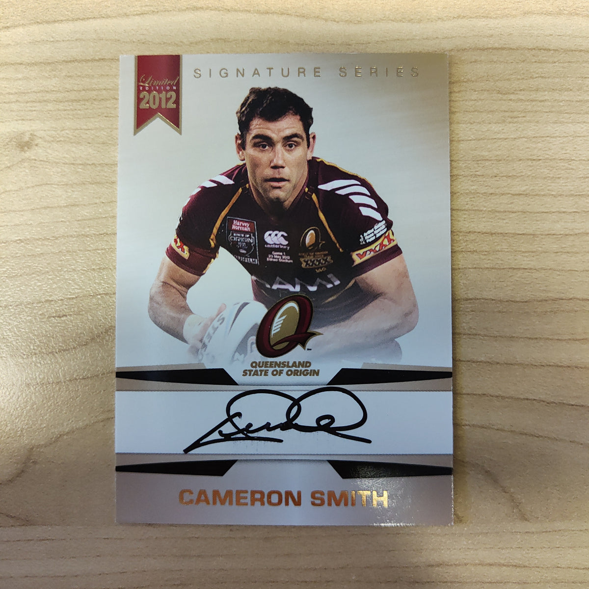 2012 NRL Limited Edition Signature Series Cameron Smith Queensland Sta ...