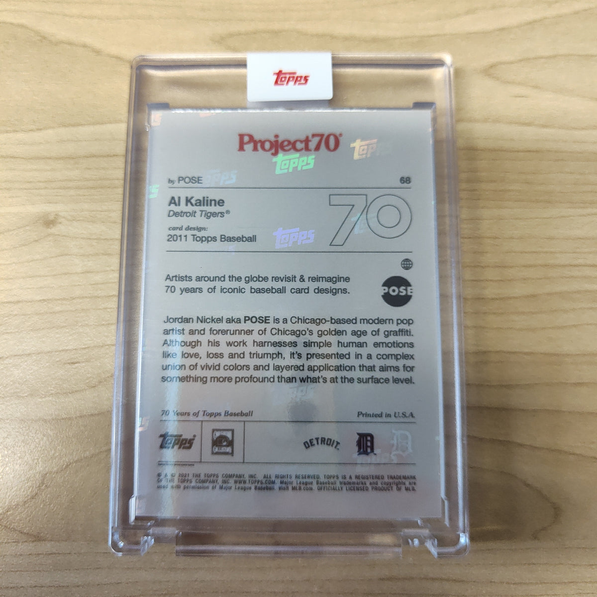 2021 Topps Project 70 Al Kaline Card #68 Artist POSE Baseball Card ...